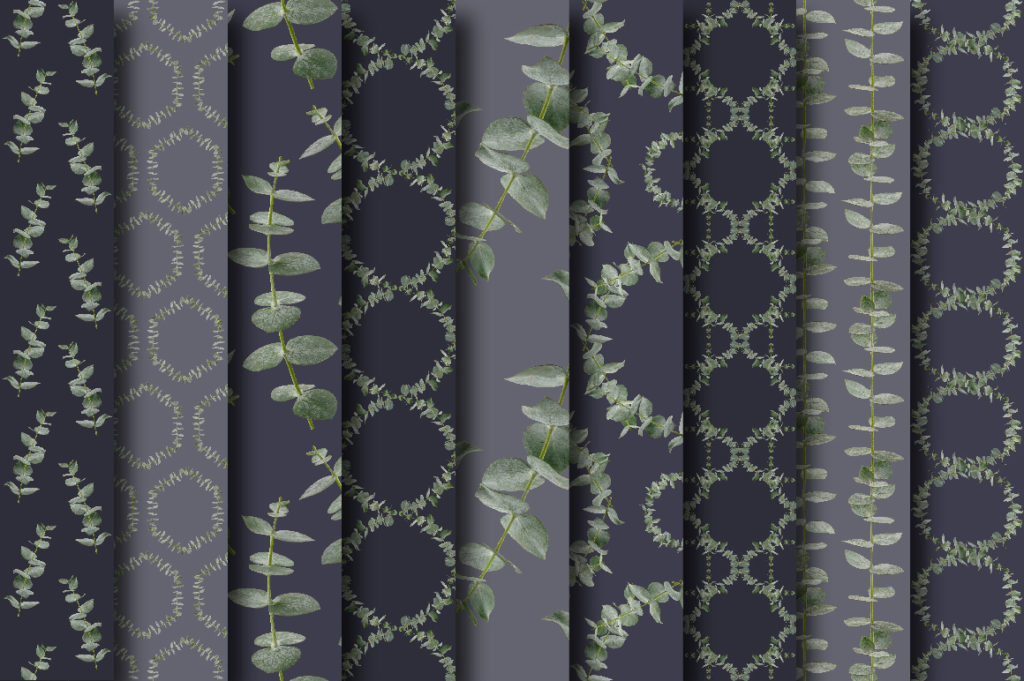Eucalyptus – Seamless Patterns