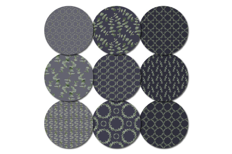 Eucalyptus – Seamless Patterns